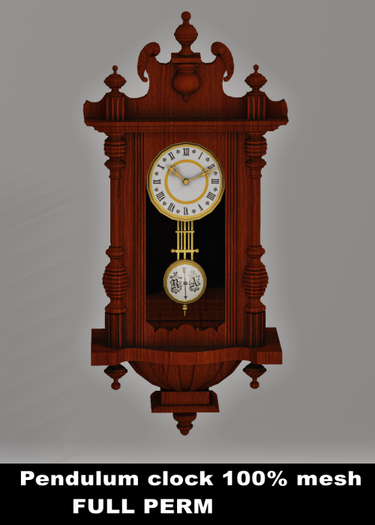 Second Life Marketplace - H&R Pendulum clock FULL PERM